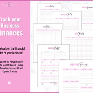 Business Planner Printable BUNDLE, Small Business Planner, Side Hustle ...