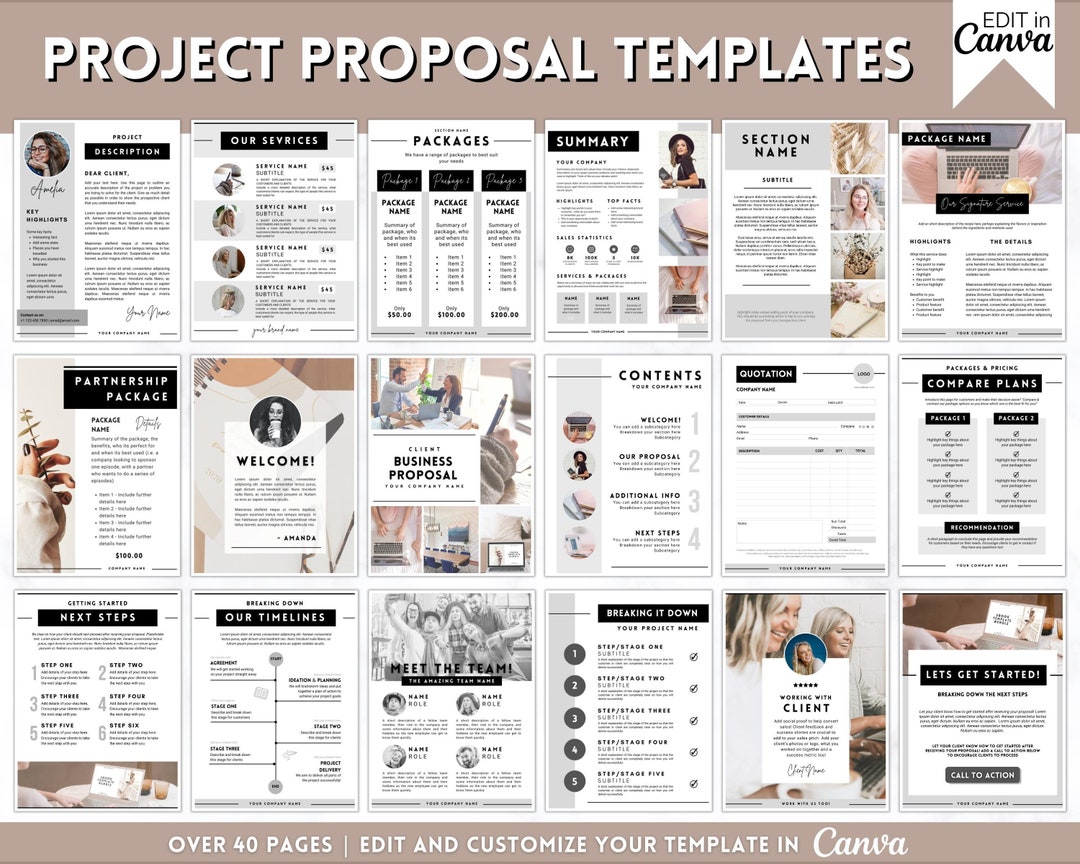 Project Proposal Template, Editable Business Proposal Templates ...