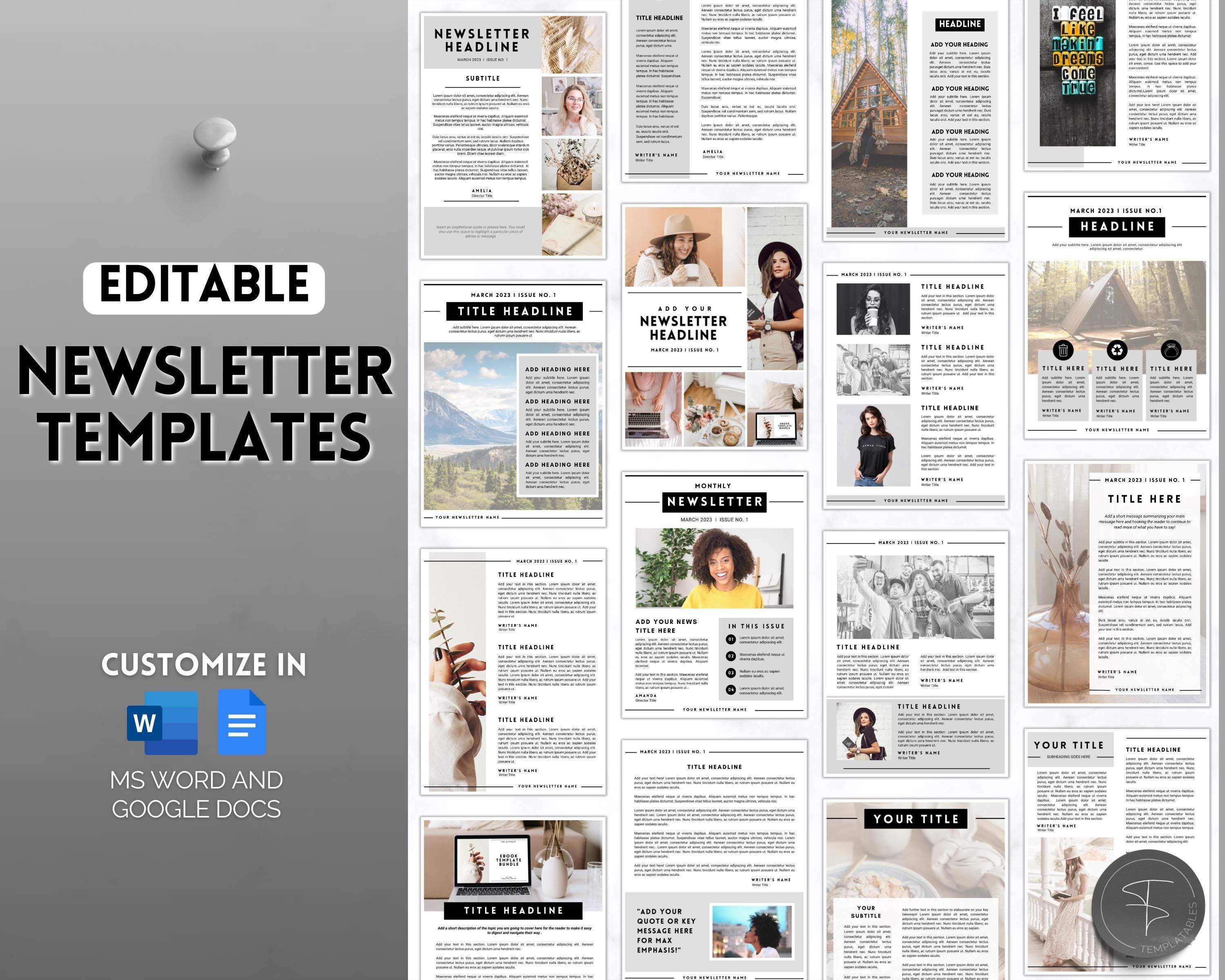 Microsoft Publisher Newspaper Templates