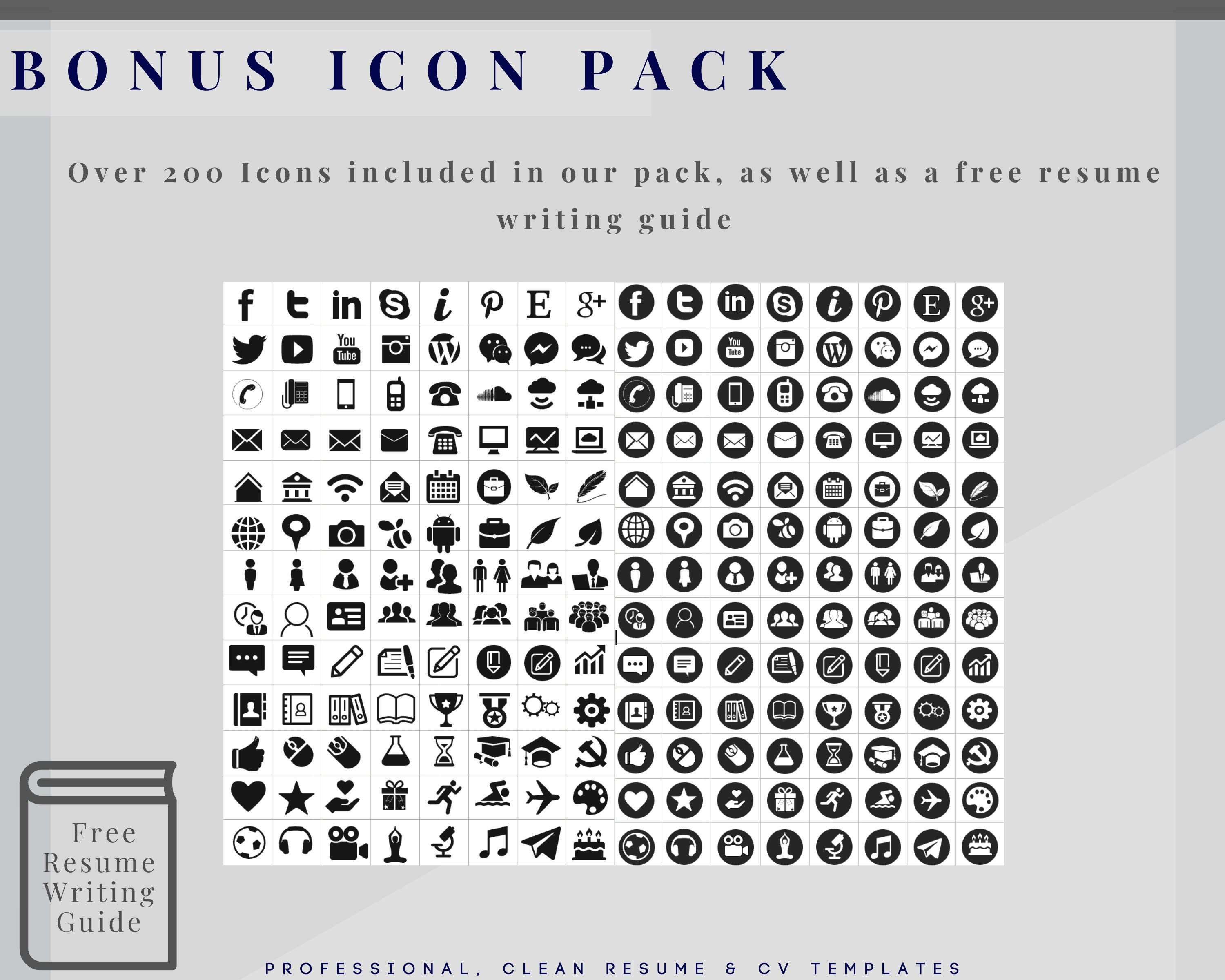 Google Docs RESUME TEMPLATE. CV Template Free. Professional | Etsy