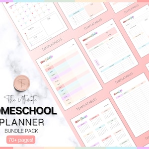 65pg HOMESCHOOL Planner Printable, 2024 2025 Home School Teacher ...
