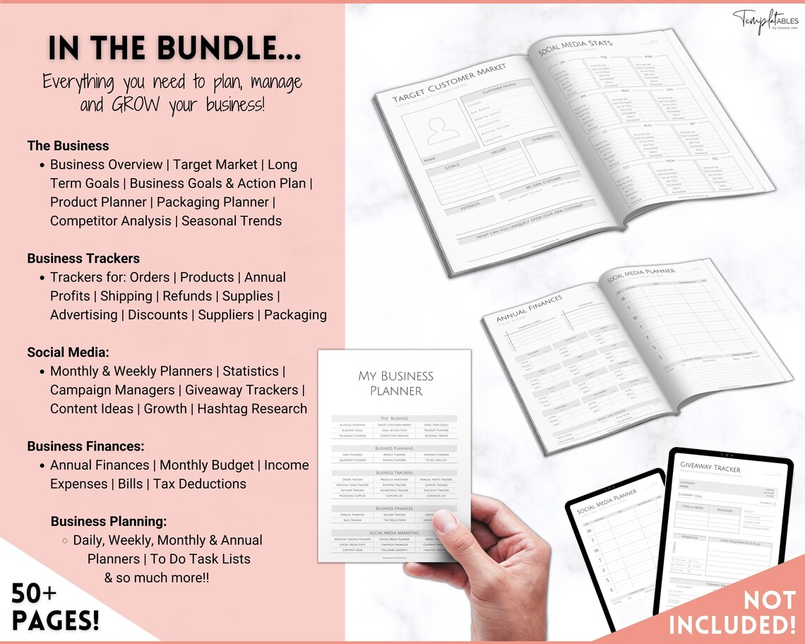 Packaging Planner Template Small Business Plan Packaging - Etsy