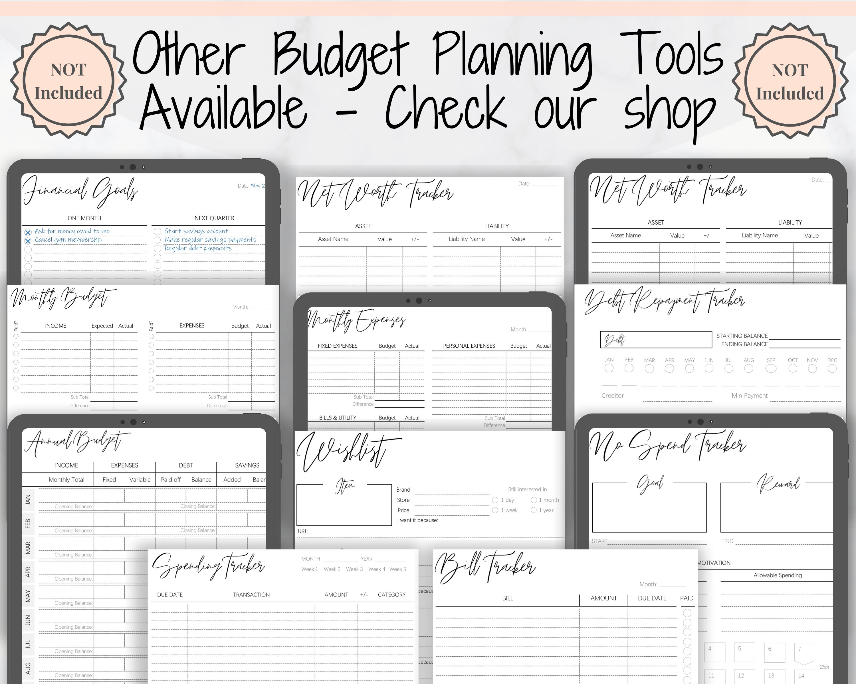 Bill Tracker, Bill Payment Tracker Printable, Bill Organizer, Monthly ...