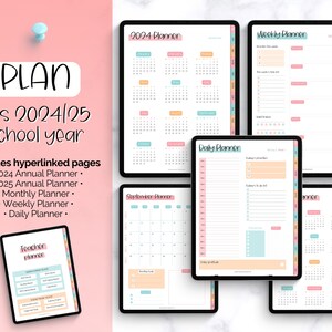 Academic Planner, 2024 2025 Digital Teacher Planner, Lesson Plan ...