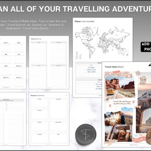 Ultimate Travel Planner Printable BUNDLE, Trip Planner, Vacation, Roadtrip Diary, Travel ...