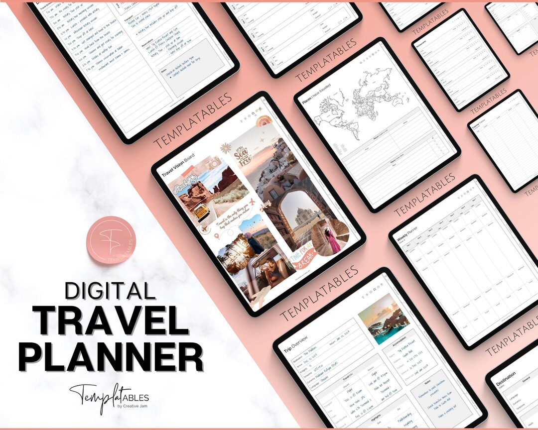 Goodnotes Travel Planner, Digital Travel Journal, Travel Itinerary ...