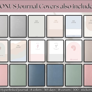 Digital Daily Journal, Goodnotes Notebook, Hyperlinked Digital Planner ...