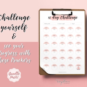 30 Day Weight Loss Tracker, 30 Day Challenge, Weightloss Journal ...