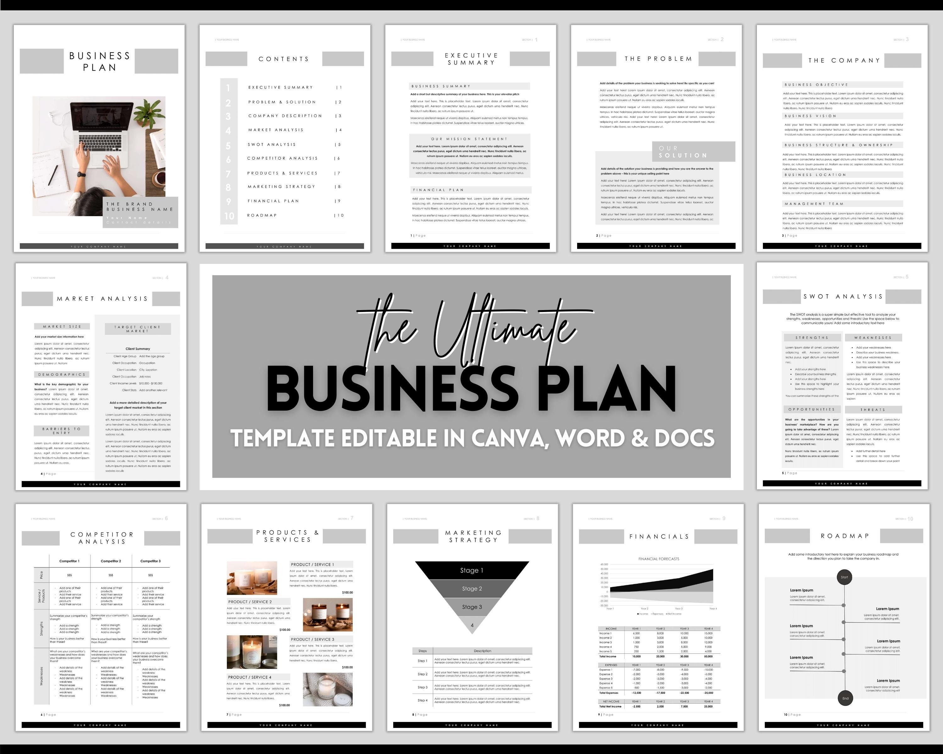 Creative Business Plan Template