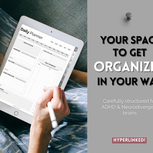 ADHD Digital Planner, Daily Planner for Neurodivergent Adults, Brain ...