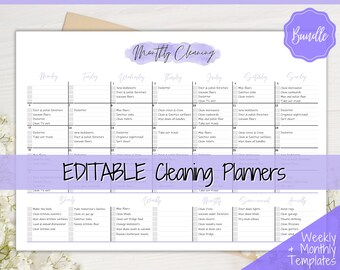Weekly House Planner, Routine Tracker, Printable - Etsy