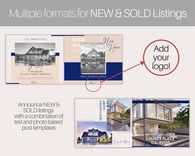 65 REAL ESTATE Facebook Post Templates. Realtor Facebook - Etsy