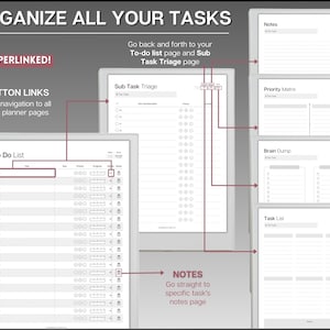 Digital to Do List, Supernote Template, Digital Task List, Brain Dump ...