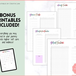 Self Care Planner & Wellness Journal BUNDLE! Printable Selfcare Tracker ...