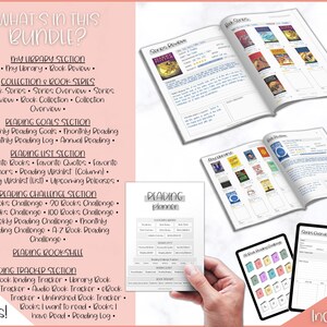 Book Tracker Printable, Bookshelf Reading Poster, Reading Tracker ...