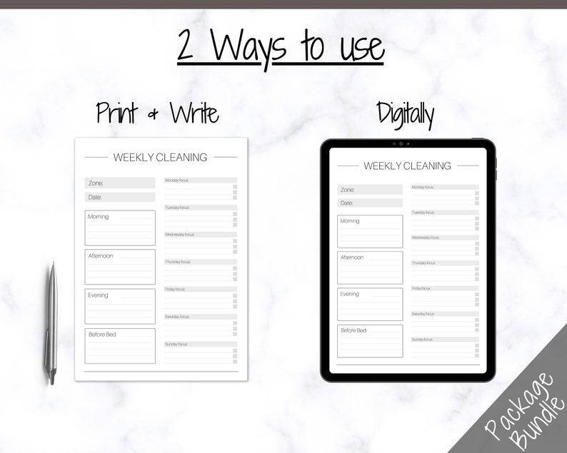 FLYLADY Cleaning Planner Bundle! Daily Routine, Control Journal, Fly ...
