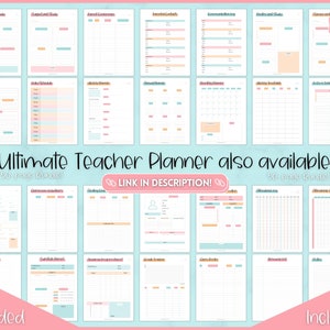 Substitute Teacher Note, Printable Teacher Planner Template, While You ...