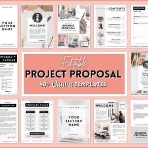 Business Proposal Template, Project Proposal, 40 Editable Canva ...