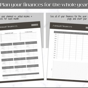 Budget Planner Printable BUNDLE Financial Tracker Savings - Etsy