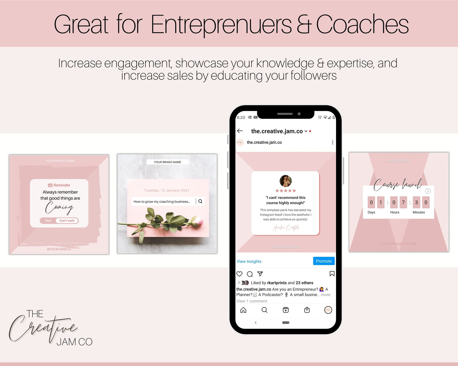 Instagram NOTIFICATION Series Post Templates Social Media | Etsy
