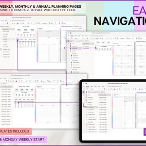Onenote Planner, 2025 Digital Planner, Onenote Template, Daily, Weekly ...