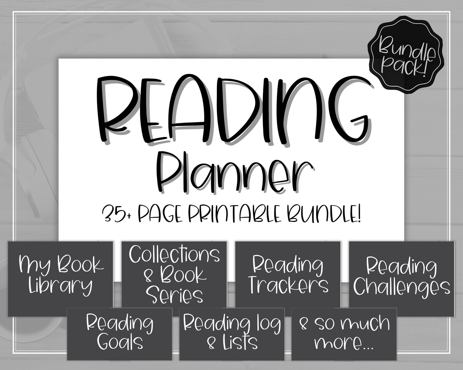 Reading Log Book Tracker Printable Reading Challenge Book - Etsy UK