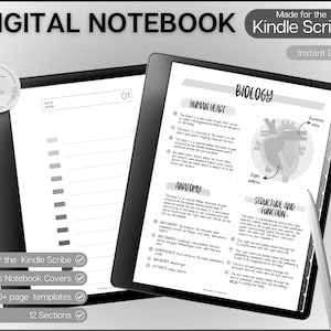 Kindle Scribe | Digital Notebook Template | 40+ Page Templates ...