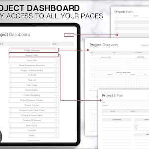 Digital Project Planner! Project Tracker, Project Management, Digital ...