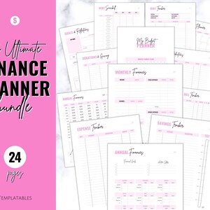 Financial Planner Printable BUNDLE Budget Template Savings - Etsy