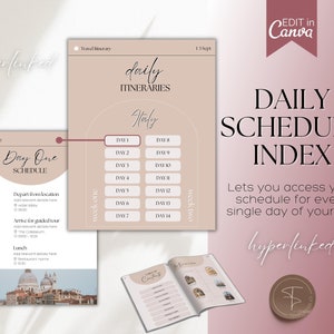 EDITABLE Travel Itinerary Ebook Template, Digital Travel Guide, Weekend ...