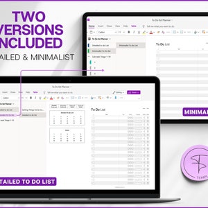 Onenote to Do List Template, Hyperlinked to Do List for One Note ...