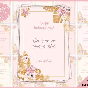 Mothers Day Coupon Cards Perfect Last Minute DIY Gift for Mom on ...