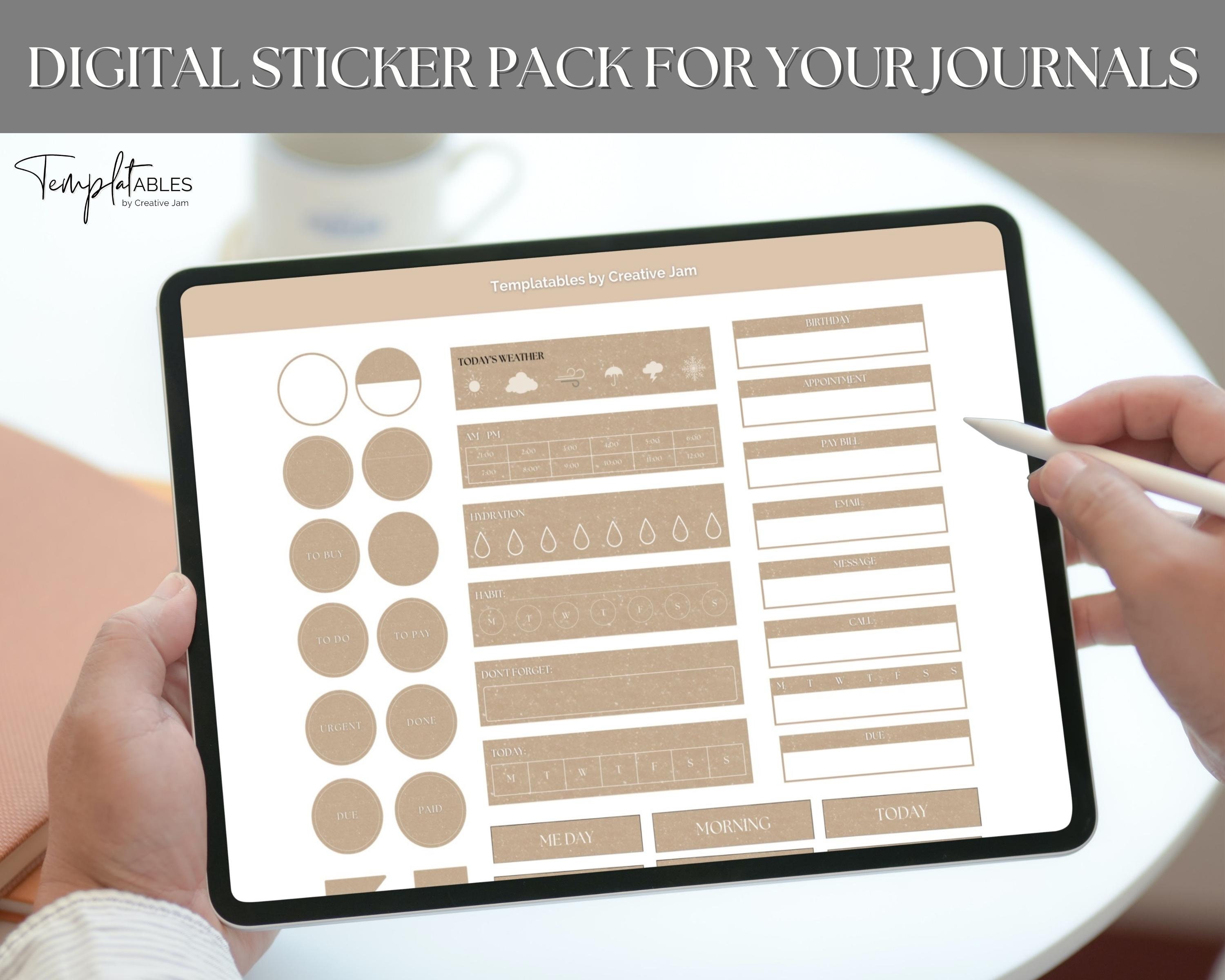 Digital Sticky Notes Digital Planner Sticker Pack Post It - Etsy