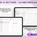 Onenote Meeting Notes Template, Editable Meeting Minutes, Digital ...