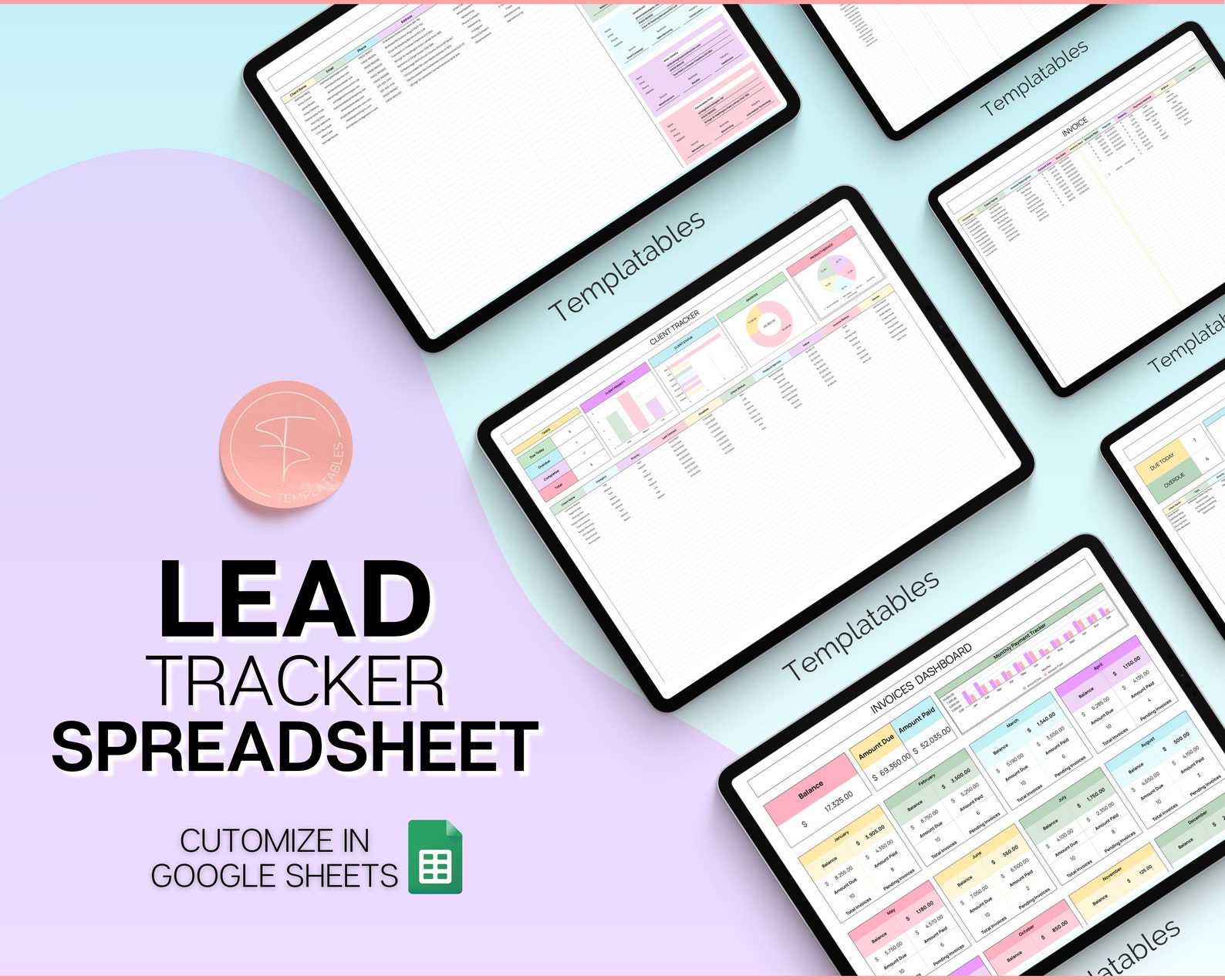 Lead Tracker Spreadsheet, CRM Client Tracker, Small Business Owner ...