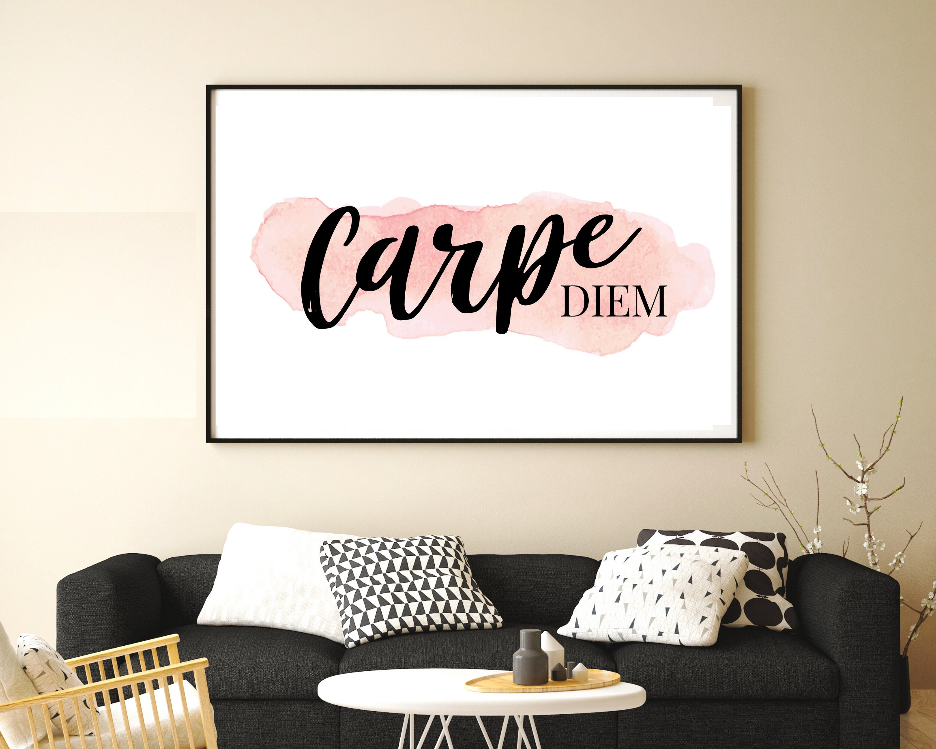 Carpe Diem Wall Art Carpe Diem Print Carpe Diem Carpe Diem | Etsy