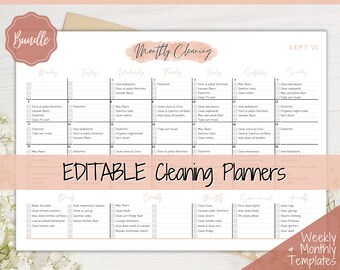 Weekly House Planner, Routine Tracker, Printable - Etsy