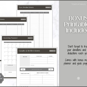 Budget Planner Printable BUNDLE Financial Tracker Savings - Etsy