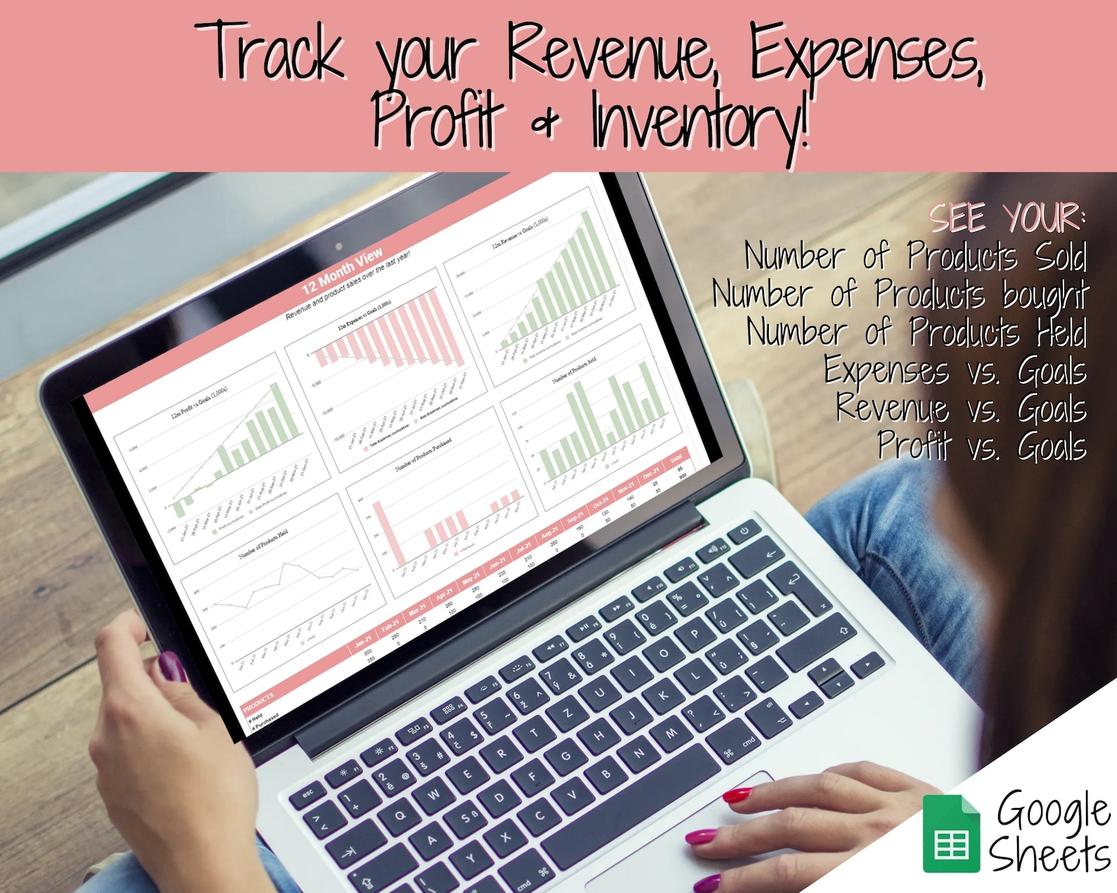 Small BUSINESS Tracker, Google Sheets Editable for Your Business ...