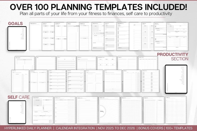 Digital Planner 2026, Goodnotes Planner, Daily Weekly, Monthly Planner ...