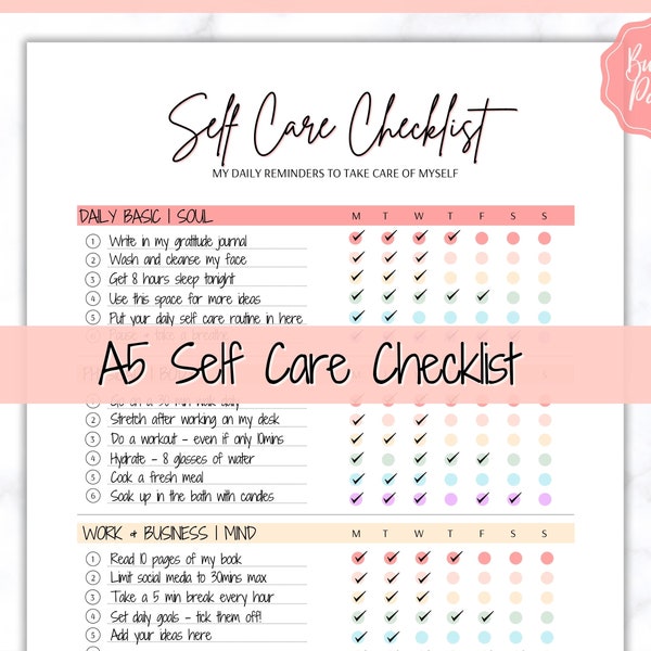 Self Care Printables - Etsy
