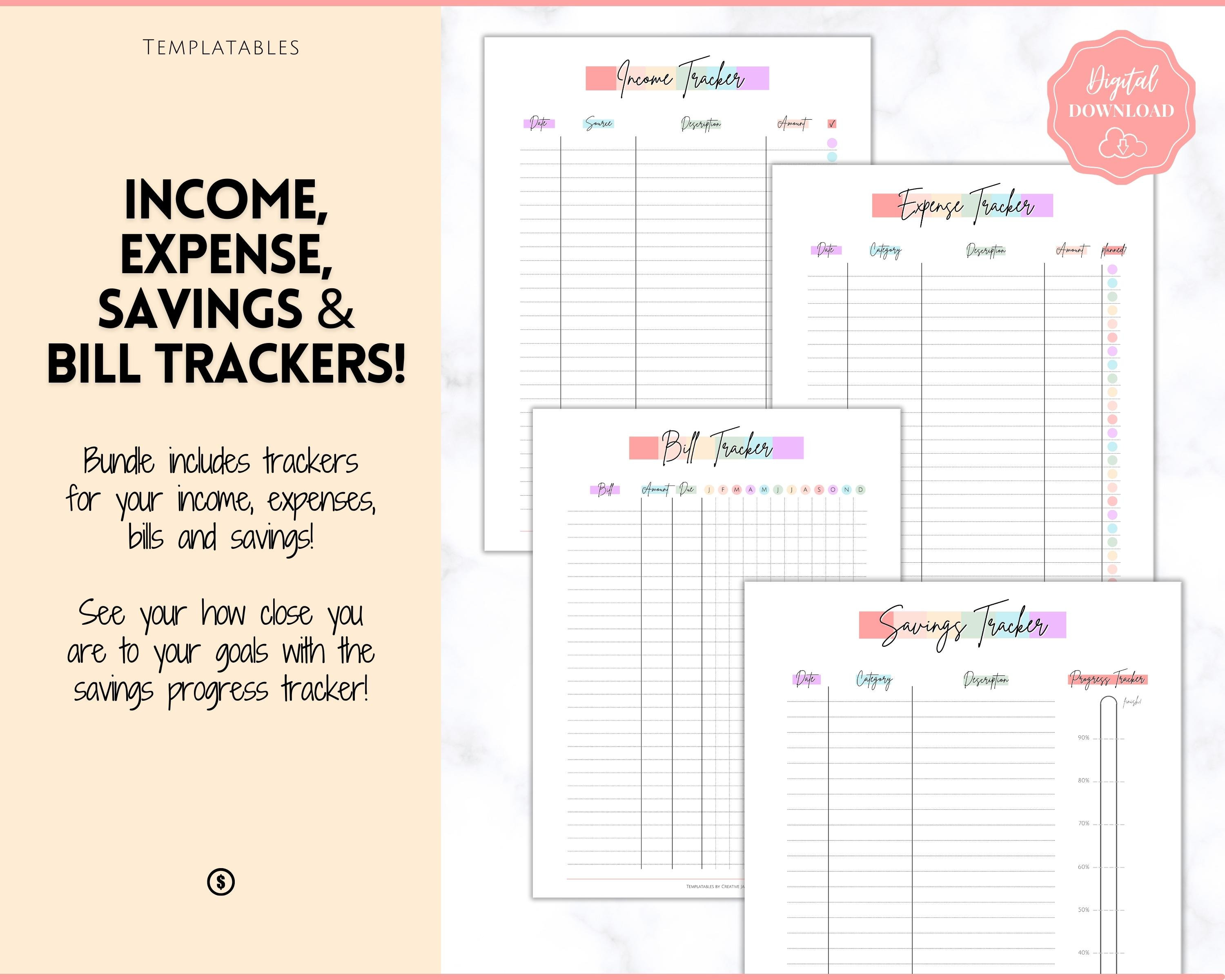 Ultimate Budget Planner Printable BUNDLE Financial Tracker | Etsy UK