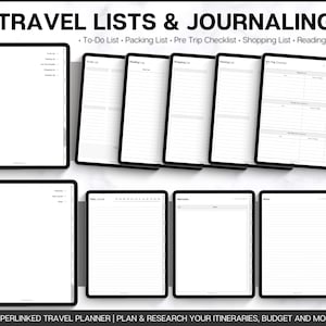 Goodnotes Travel Planner, Digital Travel Journal, Travel Itinerary ...