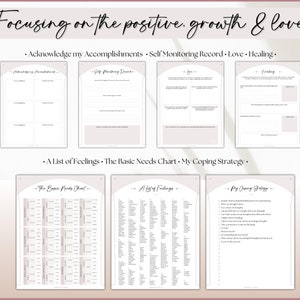 Self Therapy Journal, 30+ Page Self-therapy Workbook, Based on CBT ...