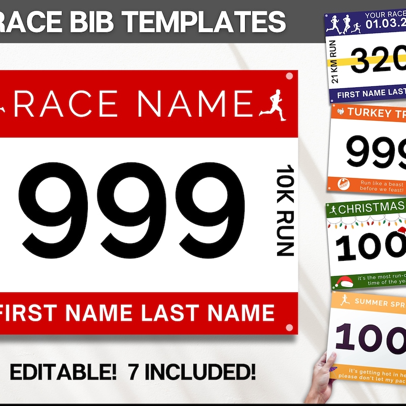 Custom Race Bib - Etsy