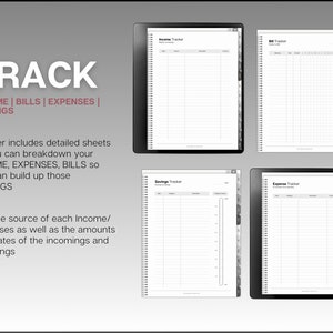 Kindle Scribe Templates, Digital Budget Planner, UNDATED Finance ...