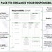 EDITABLE Responsibility Chart, Family Chore Chart, Reward Chart for ...