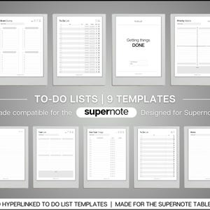 Digital to Do List, Supernote Template, Digital Task List, Brain Dump ...