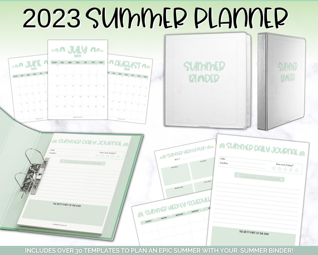 2023 Summer Planner, Kids Chore Chart, Summer Schedule, Screen Time ...