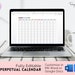 Perpetual Calendar, EDITABLE Yearly Overview, Undated Year at a Glance ...